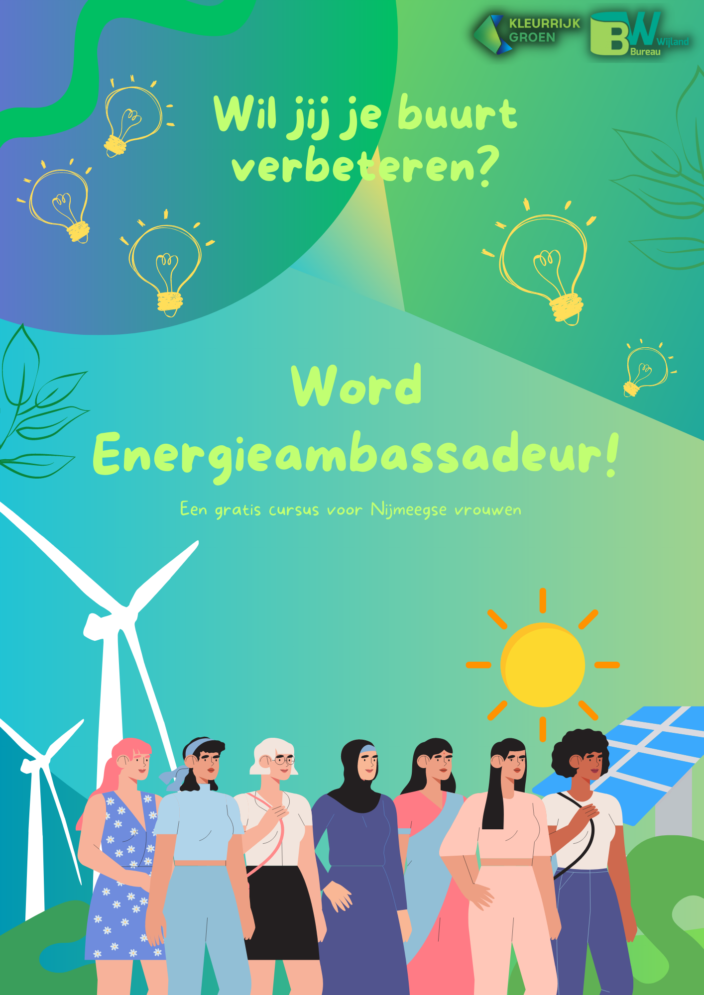 Kleurrijke Energieambassadeurs Nijmegen – Bureau Wijland