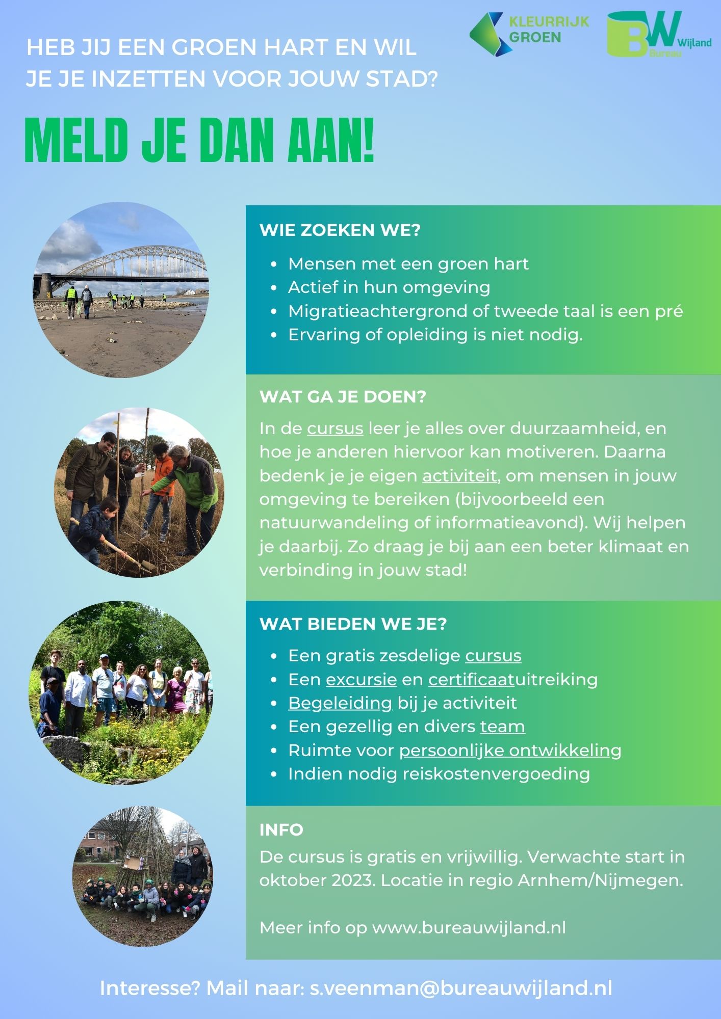 Leergang Kleurrijk Groen – Bureau Wijland